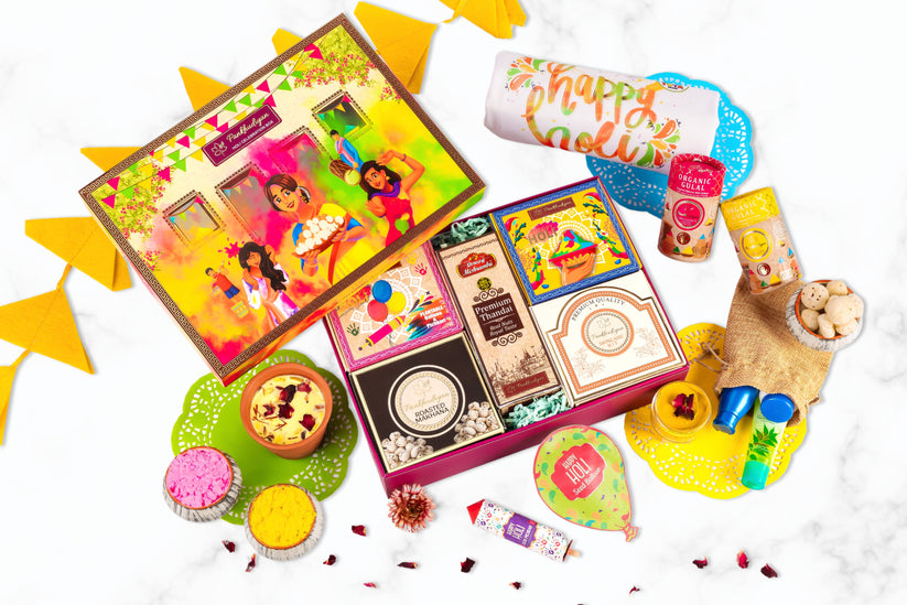 Premium Holi Celebration Box With Handmade Products – Pankhudiyan